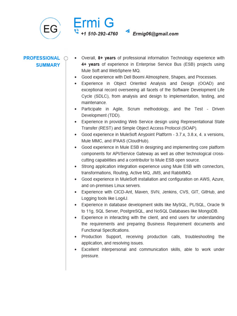 Ermi - G - Updated Resume (02-21-23) | PDF | Web Service | Software ...