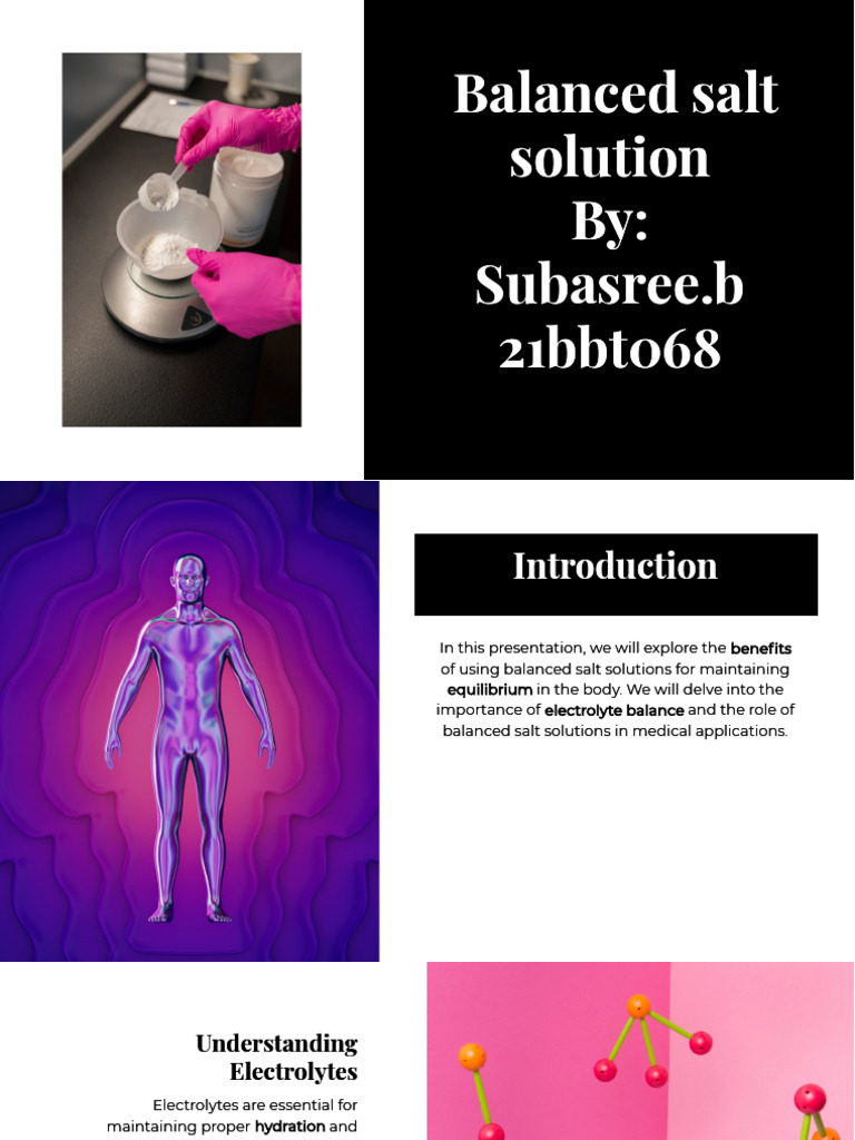 Balanced Salt Solutions Explained | PDF