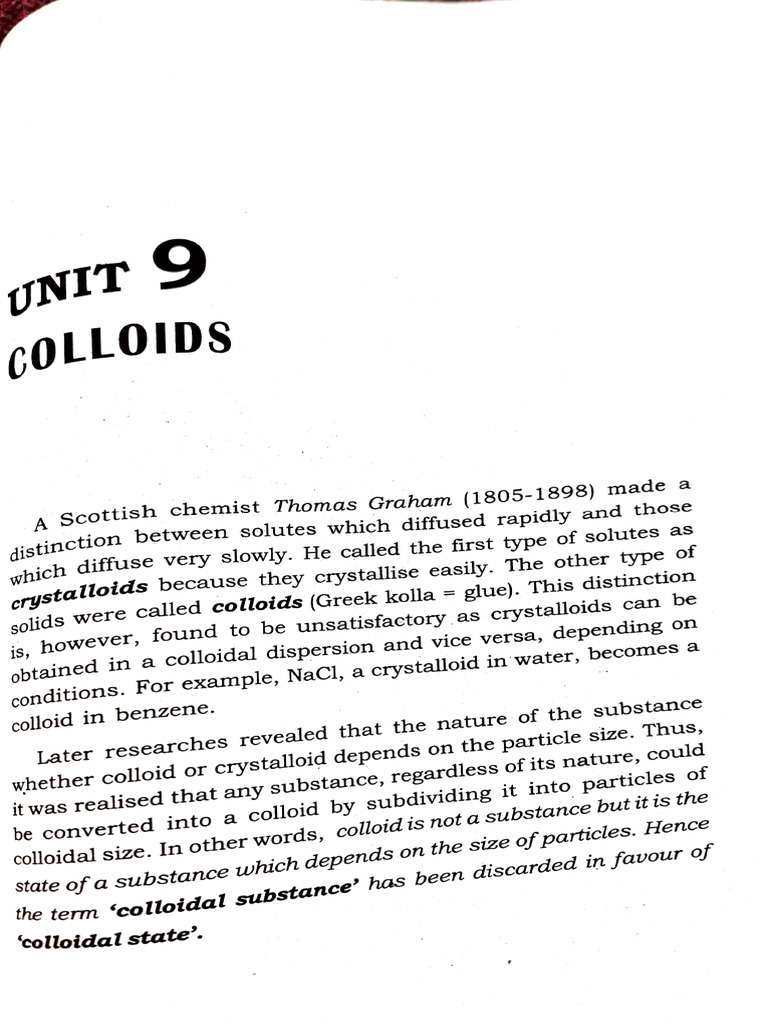 COLLOIDS | Download Free PDF | Colloid | Mixture