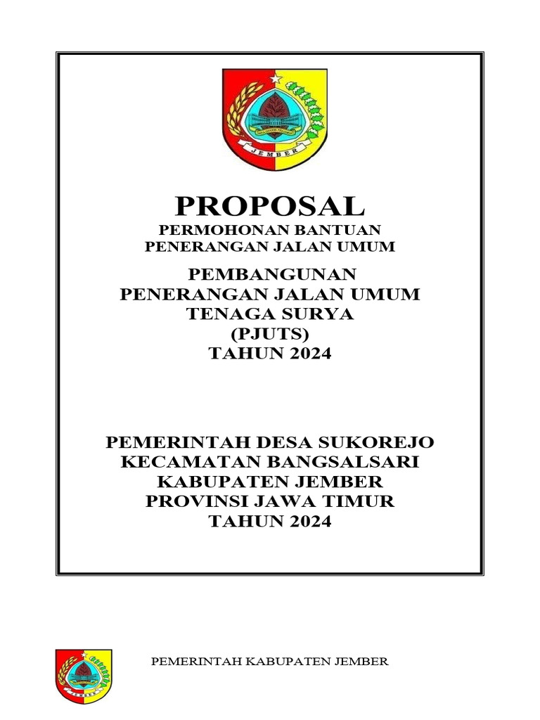 Proposal Pjuts Sukorejo - 1 | PDF