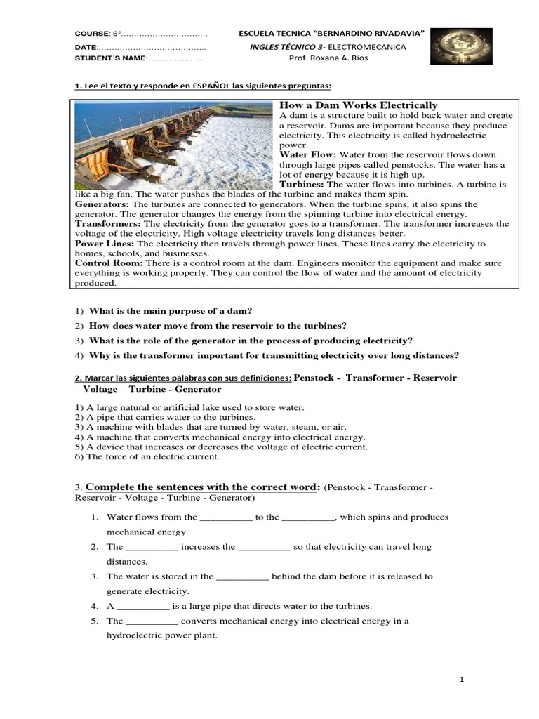 1st-term-exam-6to-elecrto-2024-pdf-turbine-electric-generator