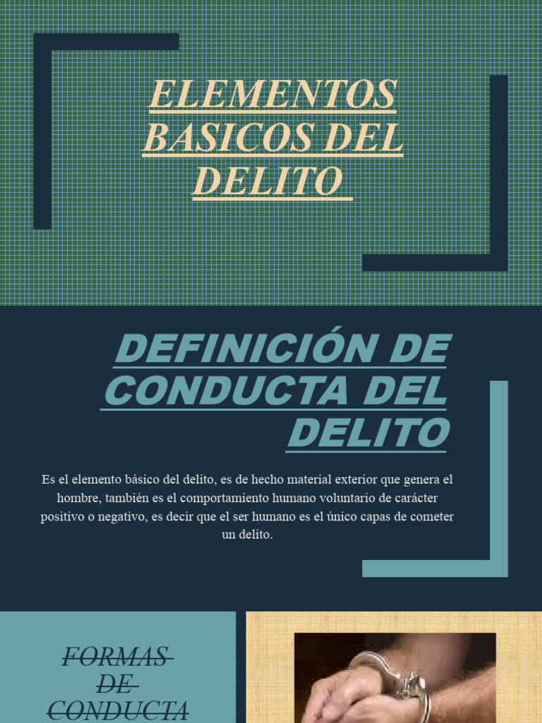 Elementos Basicos Del Delito | Descargar gratis PDF | Justicia | Crimen ...