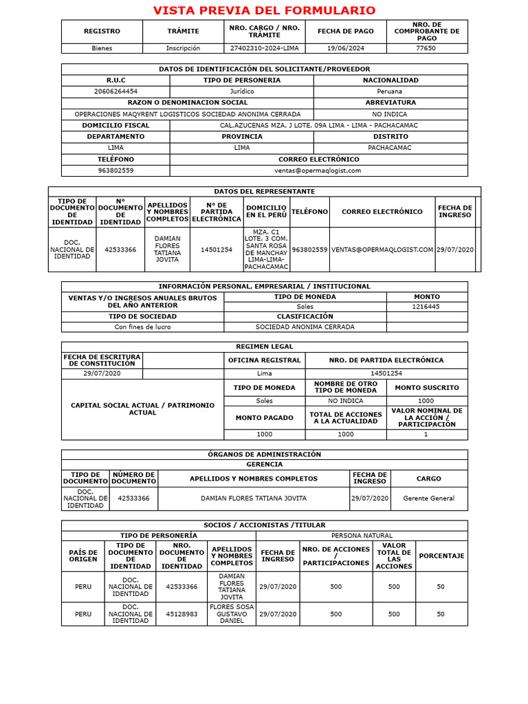 RNP - Vista de Datos Completos | PDF | Lima | Gobierno