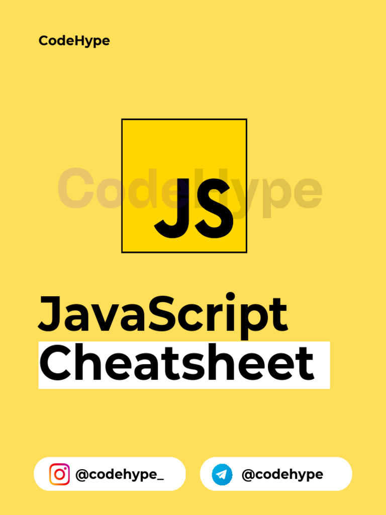 JavaScript Cheatsheet 2024 | PDF | Java Script | Document Object Model JavaScript Cheatsheet 2024 | PDF | Java Script | Document Object Model