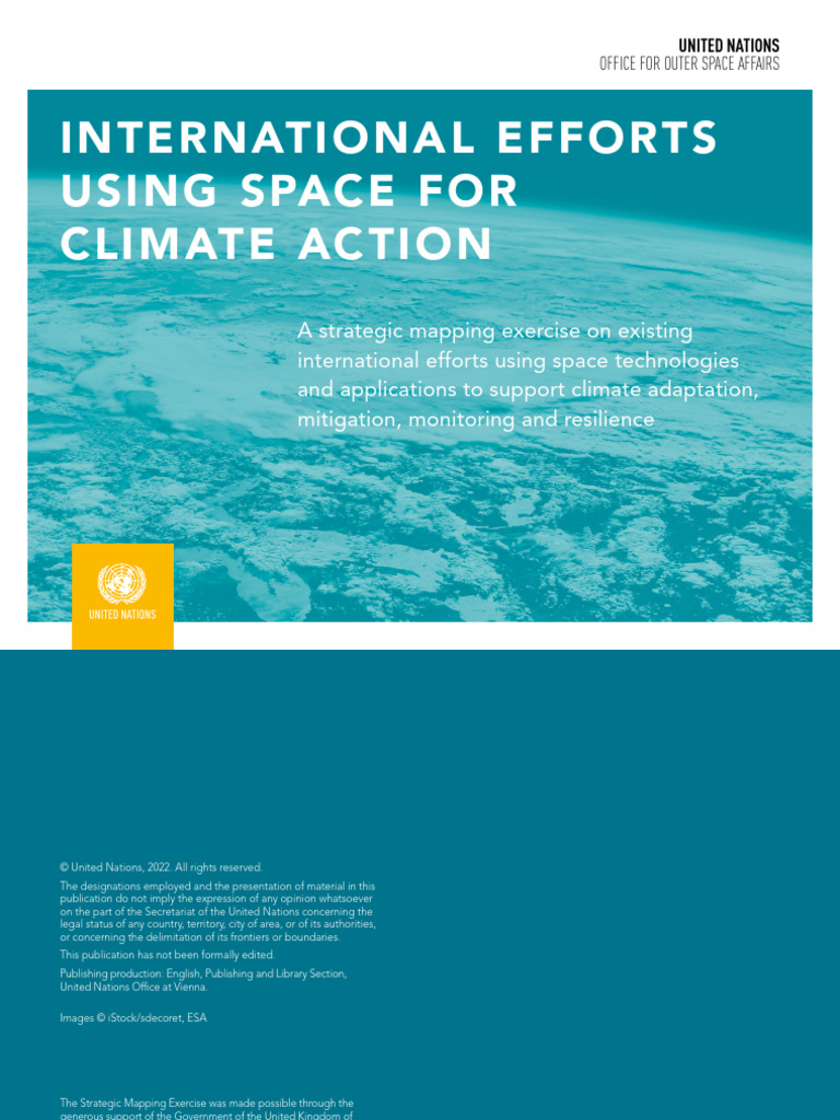 Space Technologies for Climate Action | PDF | Climate Resilience ...