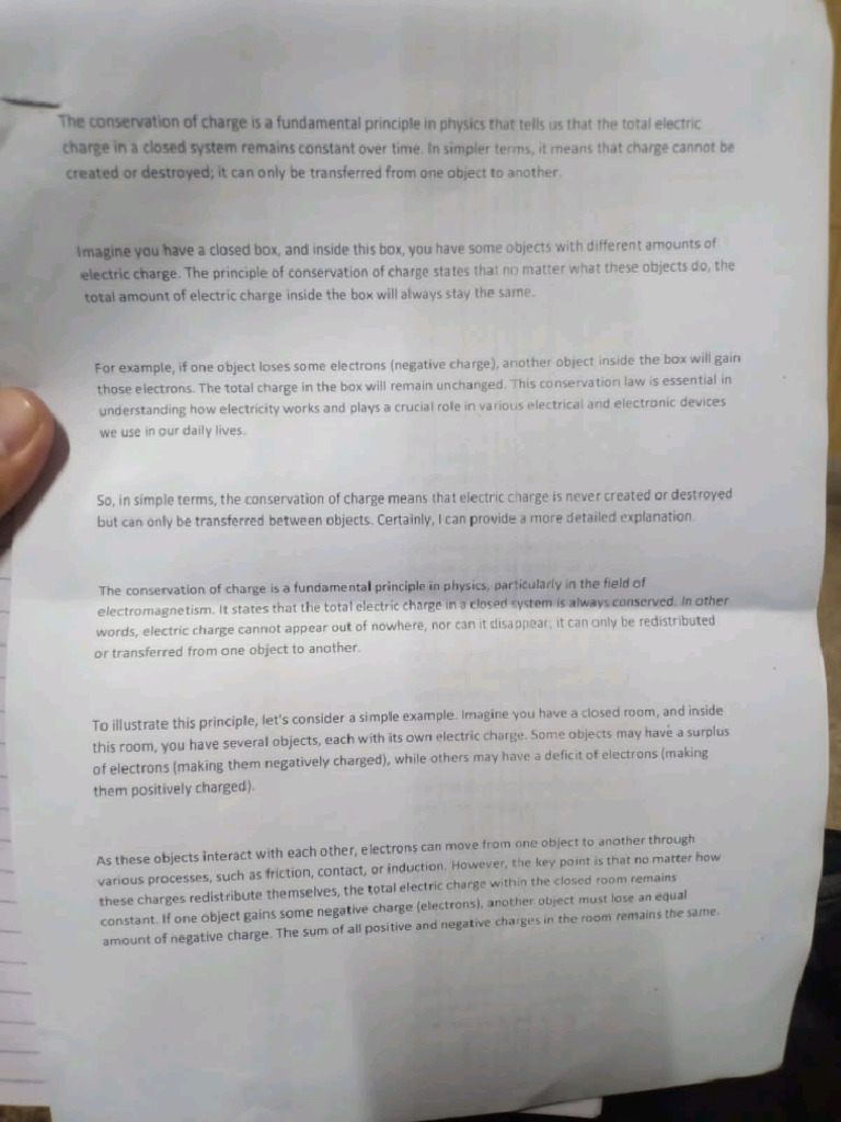 ELECTRIC FORCE most important notes | PDF