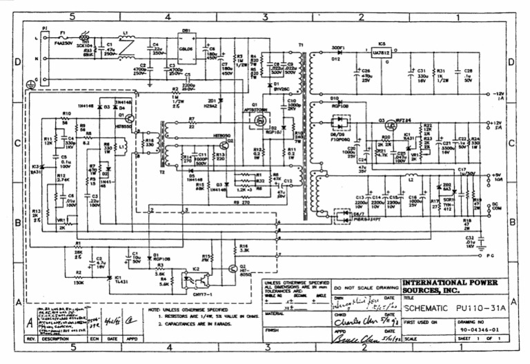 Diagrama Fuente Poder Wms 550 | PDF