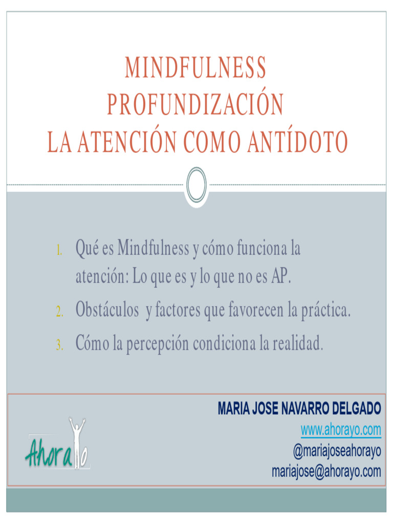 Mindfulness: Atención Plena y Transformación | PDF | Atención | Meditación