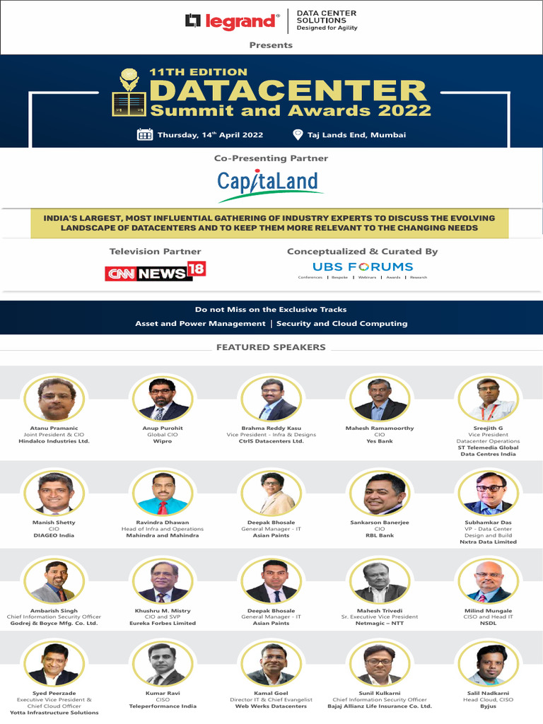 11th Edition Data Center Summit & Awards 2022 | PDF | Data Center ...