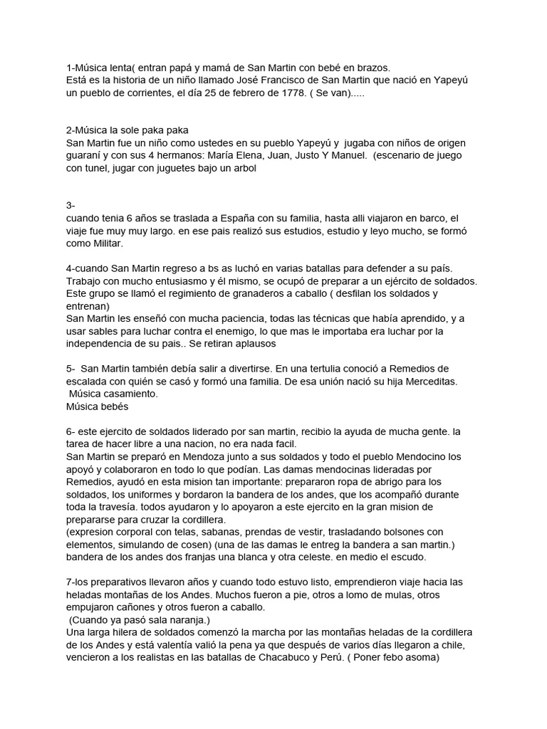 San Martin Relato-2 | PDF | Conflictos del segundo milenio