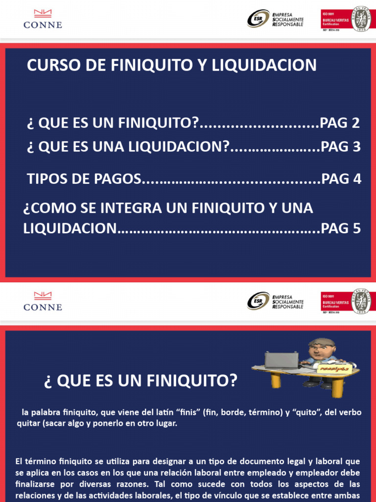 Guía Completa sobre Finiquito y Liquidación | PDF | Salario | Derecho ...