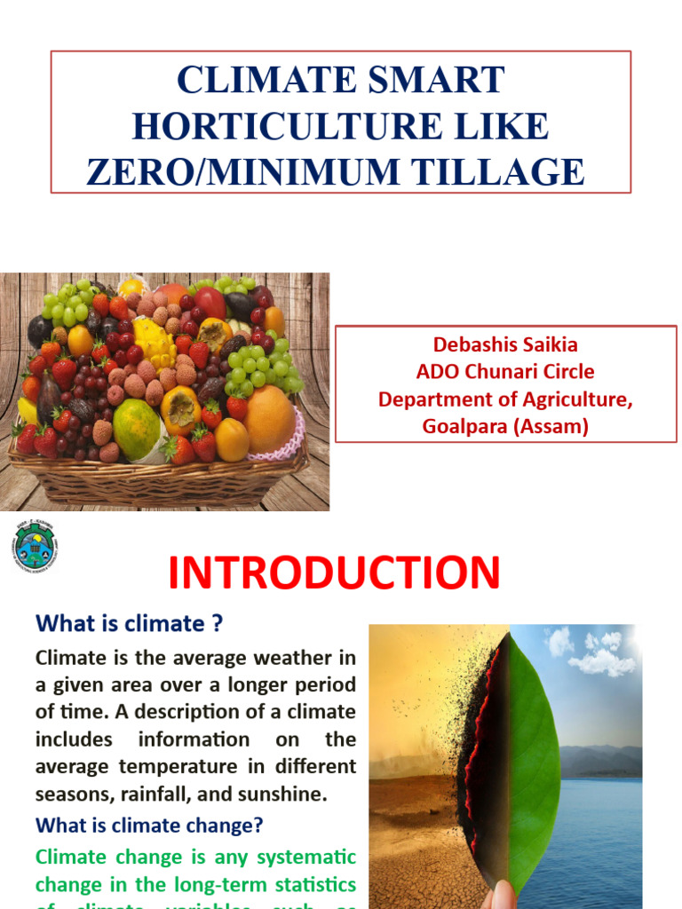 Smart Horticulture | Download Free PDF | Climate Change | Climate