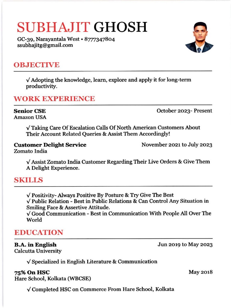 Subhajit Ghosh Resume.1 | PDF