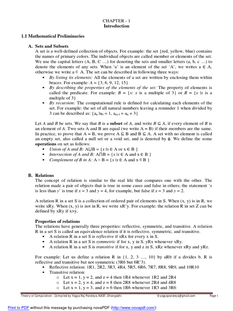 TOC Full Note For PU | Download Free PDF | Automata Theory | String (Computer Science)