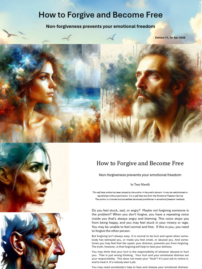 How To Forgive and Be Free ENGLISH Illustrated v11 For Emailing 9pgs | PDF | Forgiveness | Thought