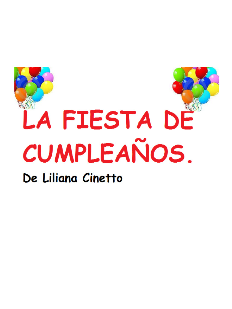 Cuento - La Fiesta de Cumpleaños | PDF