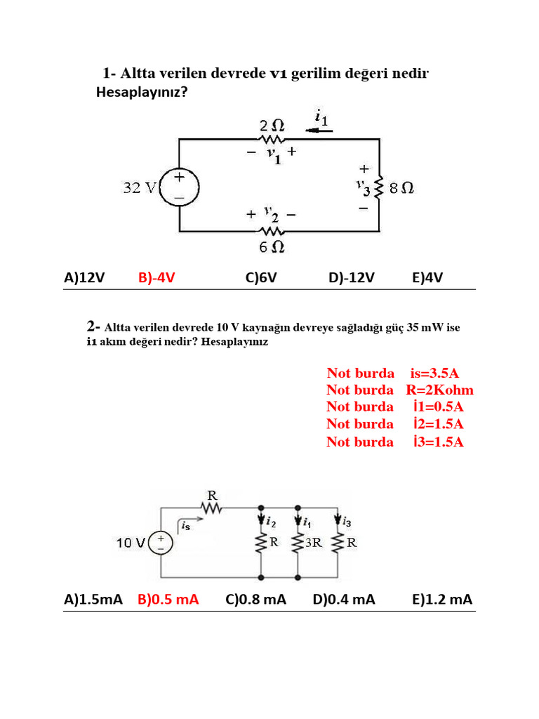Devre Exam Final | PDF