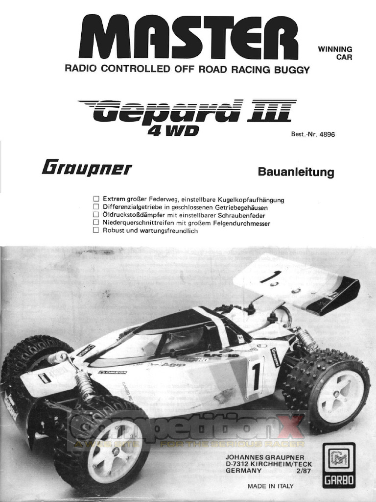 Garbo-Gepard-Iii-Master-Manual (By CompetitionX) | PDF