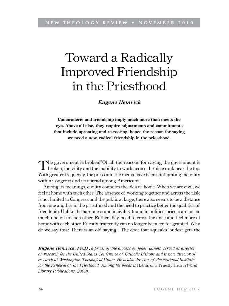 Priestly Friendship | PDF | Copyright | Fair Use