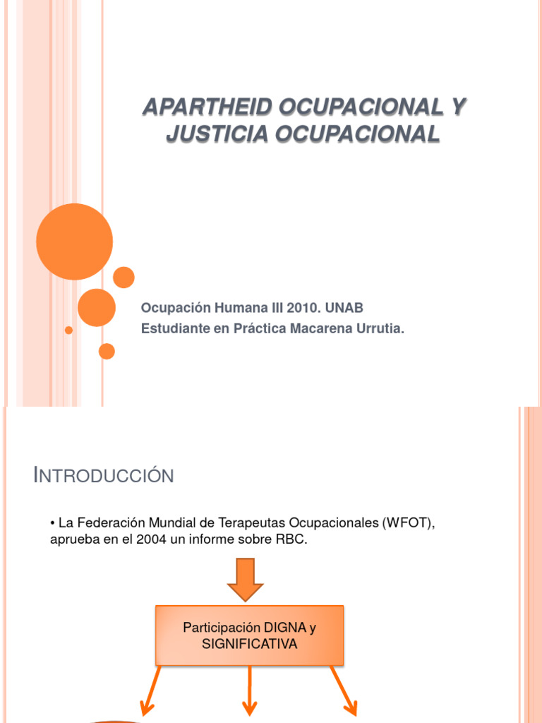 Apartheid Ocupacional y Justicia Ocupacional | PDF | Justicia | Crimen y violencia