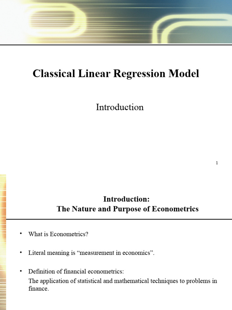 Multiple Linear Regression 1 | PDF | Econometrics | Level Of Measurement