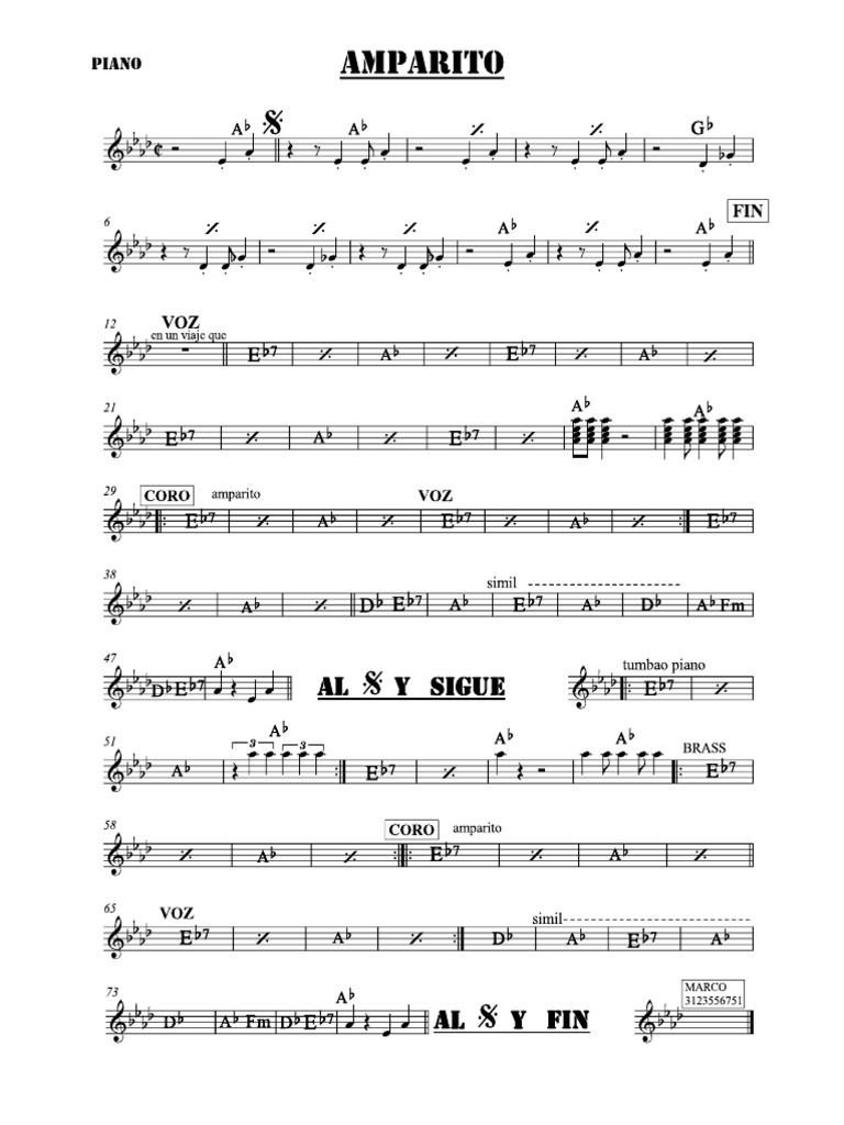 Piano Amparito | PDF