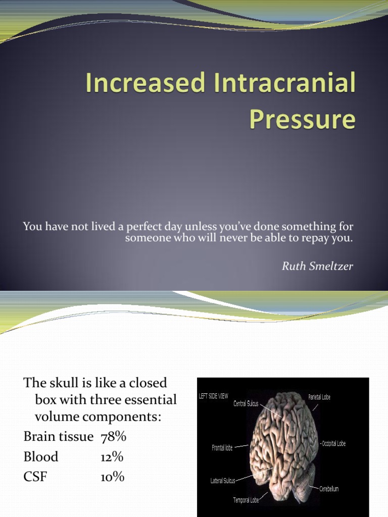 Increased Intracranial Pressure | PDF | Animal Anatomy | Cardiovascular ...