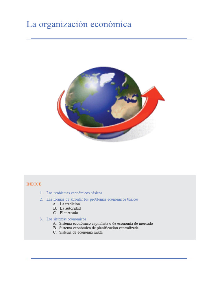 Tema Sistemas-Economicos | PDF | Mercado (economía) | Business