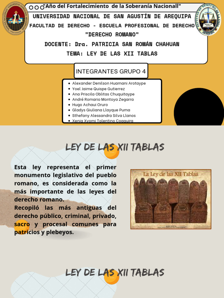 Ley de las XII Tablas 1 | PDF | Roma antigua | Justicia
