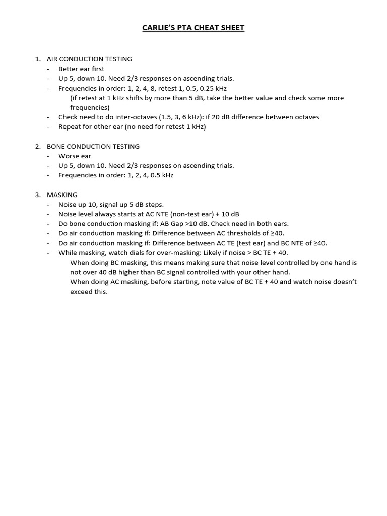 PTA Summary Sheet | PDF | Science & Mathematics