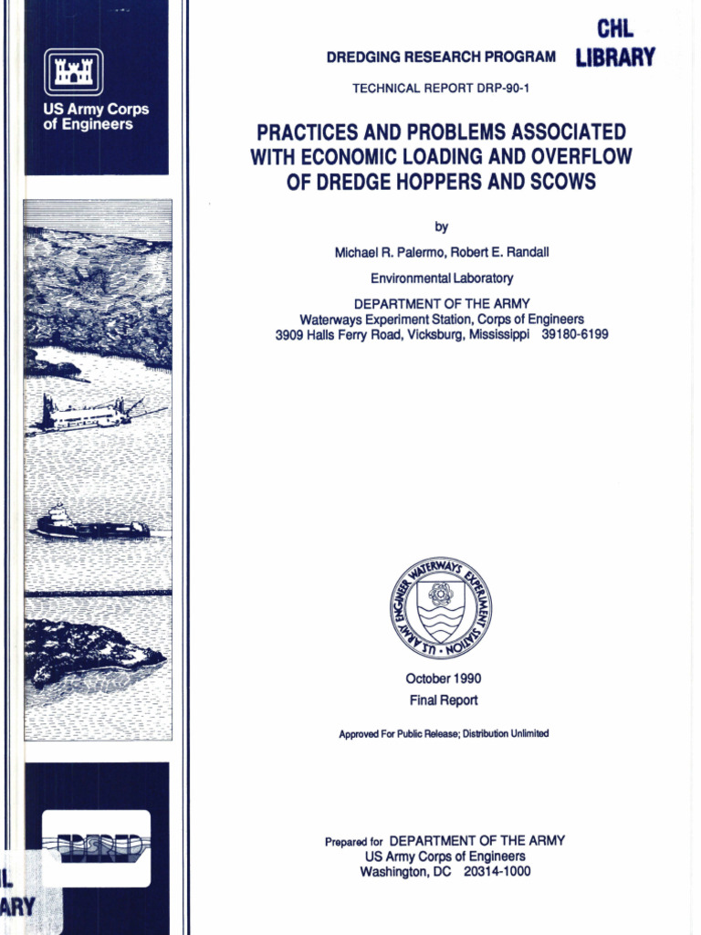 Technical Report DRP 90 1 | PDF | Dredging