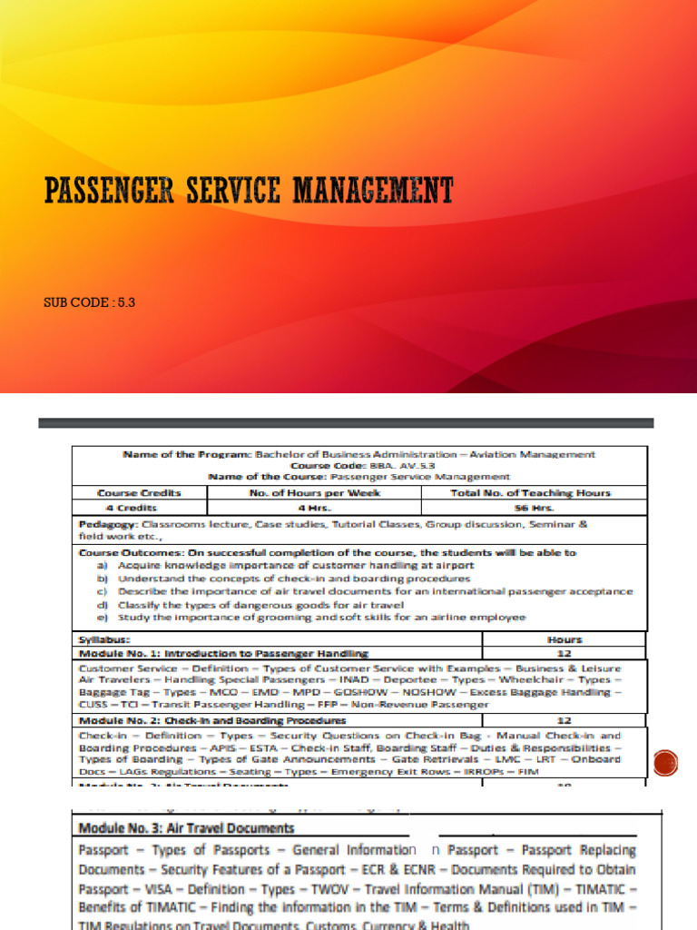 Psm Notes Download Free Pdf Baggage Aviation