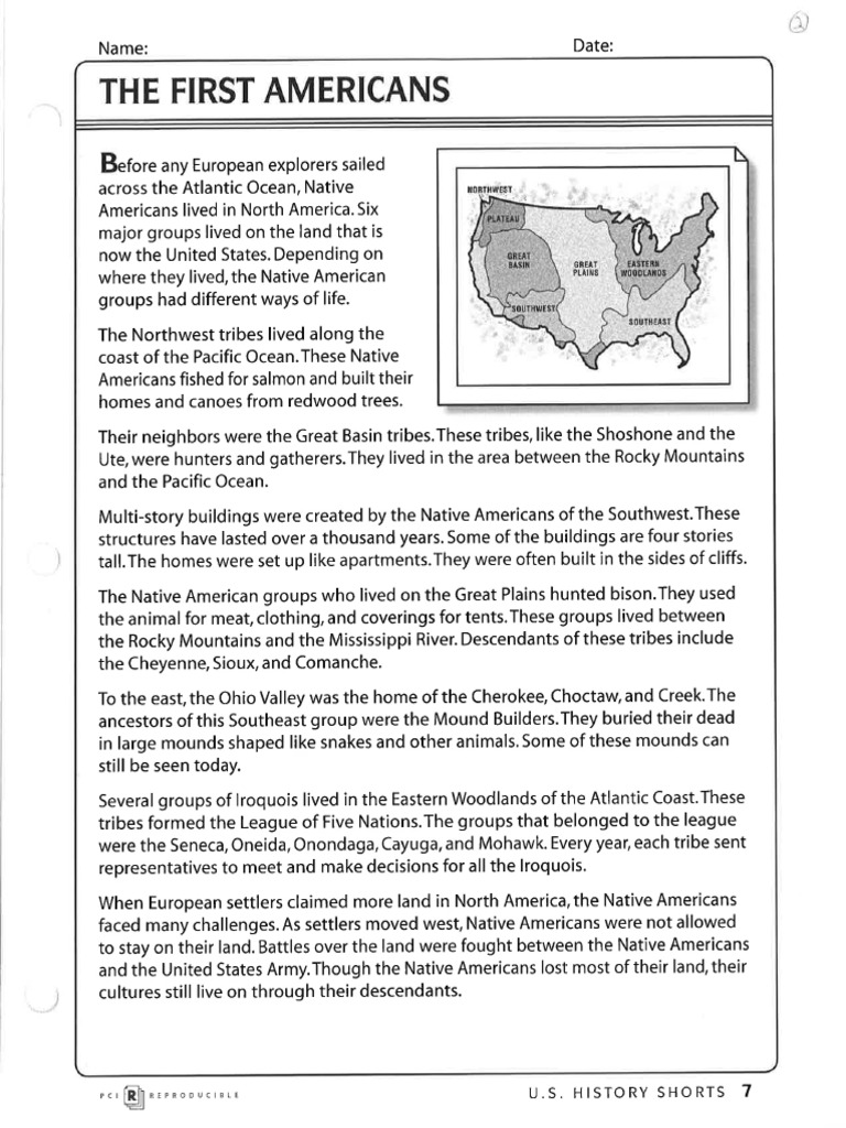 Thomas McDonald - Copy of US History Shorts 1 | PDF | Native Americans ...