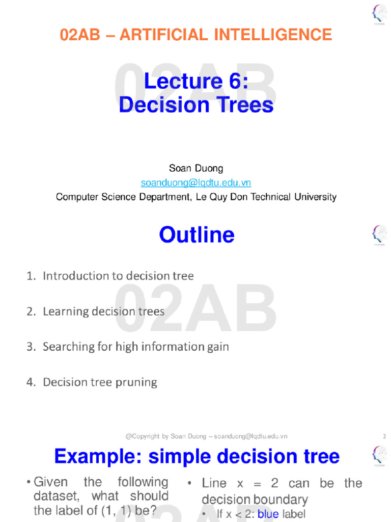 4S Lecture 06 Decision Tree | PDF