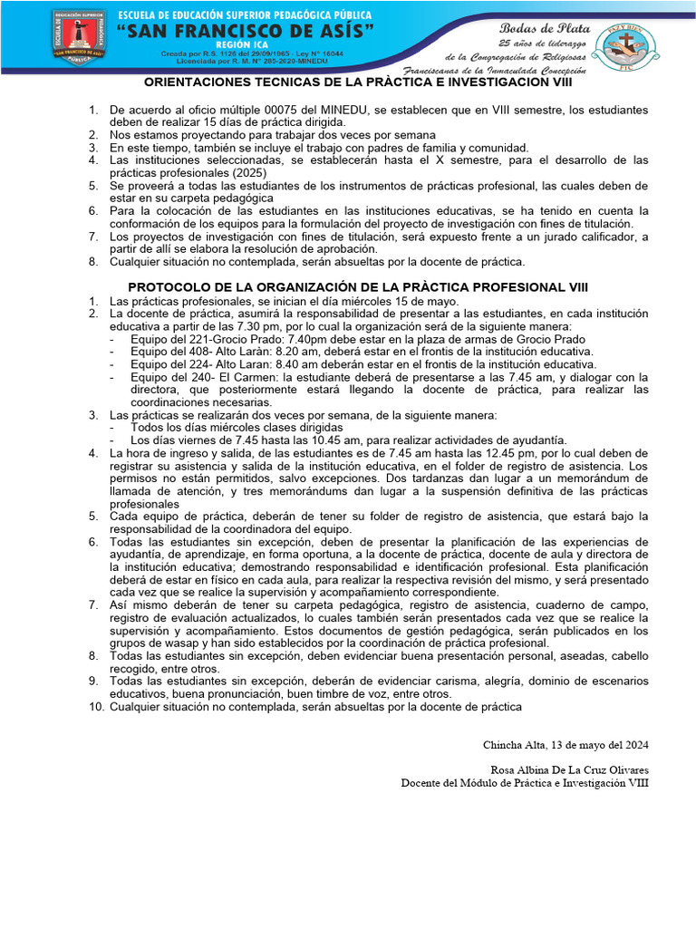 Documentos de Practica 2024-I | PDF | Evaluación | Aprendizaje