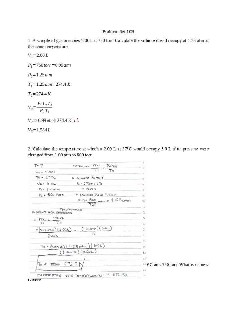 CHEMISTRY_PROBLEM_SET10B | PDF