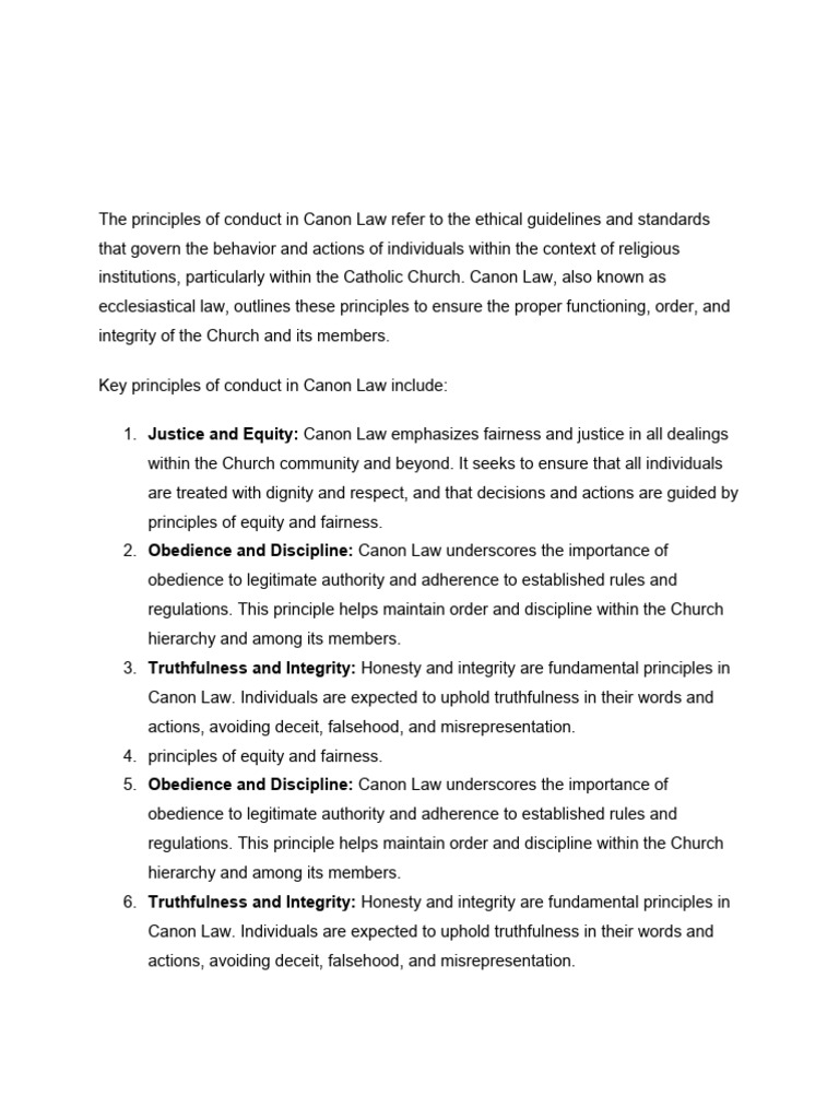 Canon Law 2 | PDF | Social Science