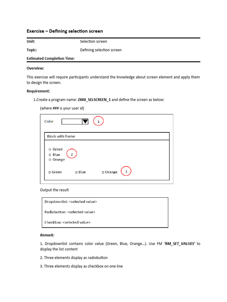 2.ABAP Selection Screens 1 | PDF | Computers
