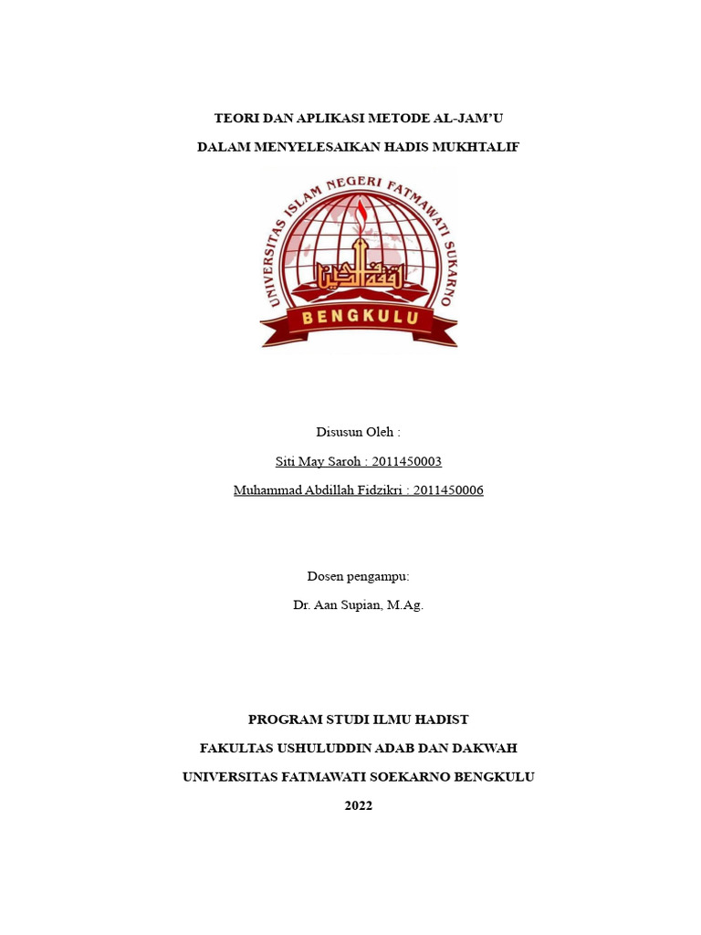Metode Al-Jam’u untuk Hadis Mukhtalif | PDF | Karier & Perkembangan