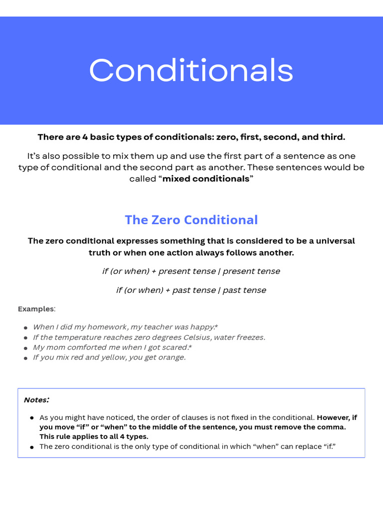 Conditionals | Download Free PDF | Language Mechanics | Grammar