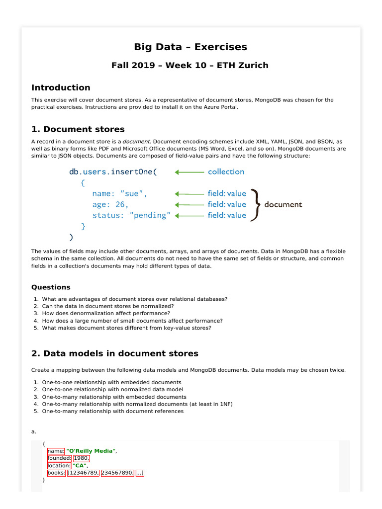 Exercise10 DocumentStores | Download Free PDF | Computing | Data Management