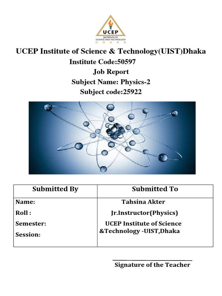 Physics Cover Page | PDF