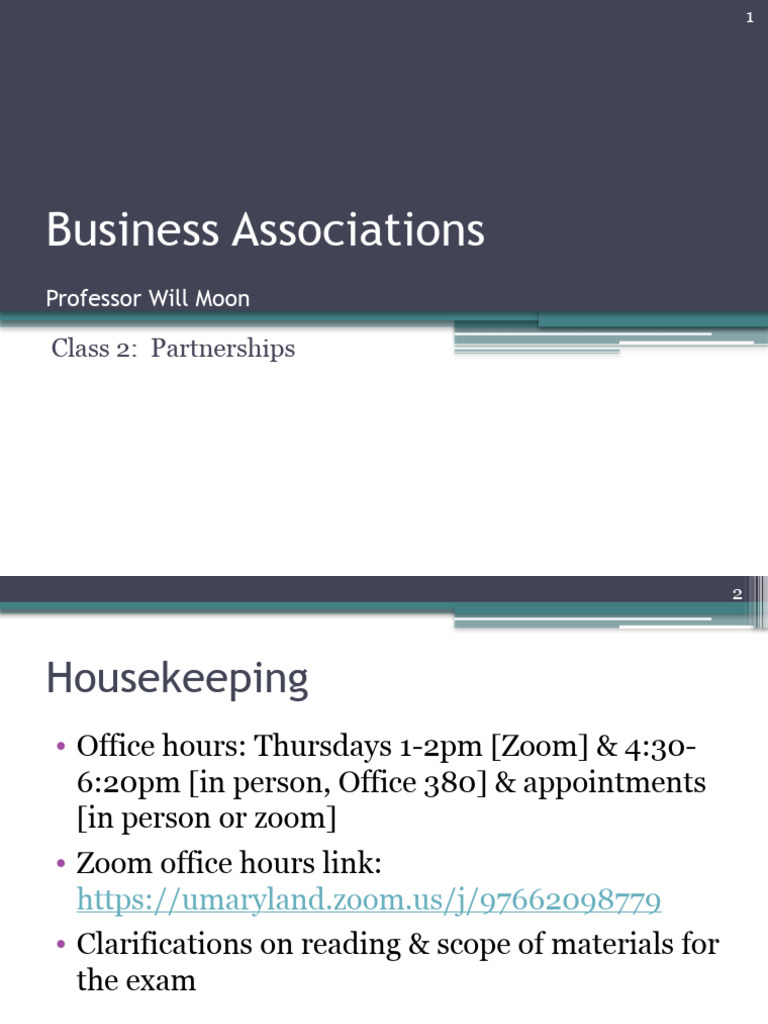 Understanding Business Partnerships Basics | PDF | Partnership | Law Of ...