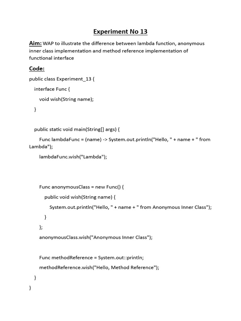 Experiment No 13 | PDF