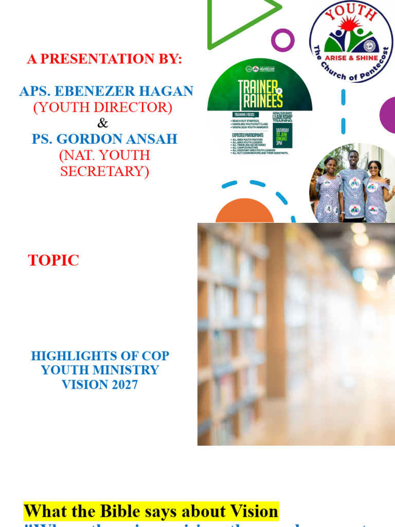 Youth Ministry Vision 2027 | PDF | Disciple (Christianity) | Jesus