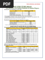 AMU Fee Structure 2024-2025 Comparison | PDF