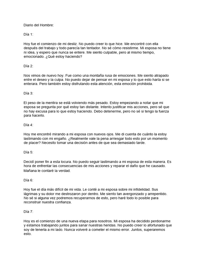 Diario de Una Traicion | PDF | Infidelidad