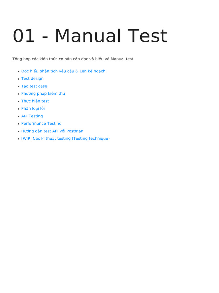 01 - Manual Test | PDF
