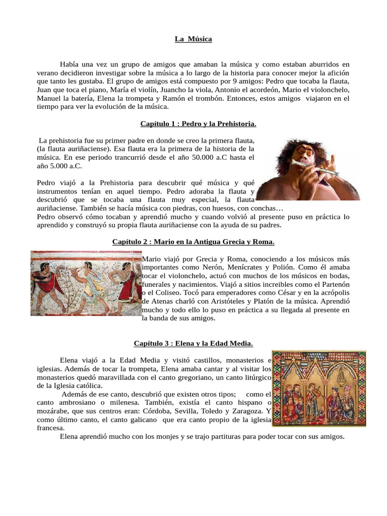 Cuento, La Musica | PDF | Periodo Clásico (Música) | Musicología