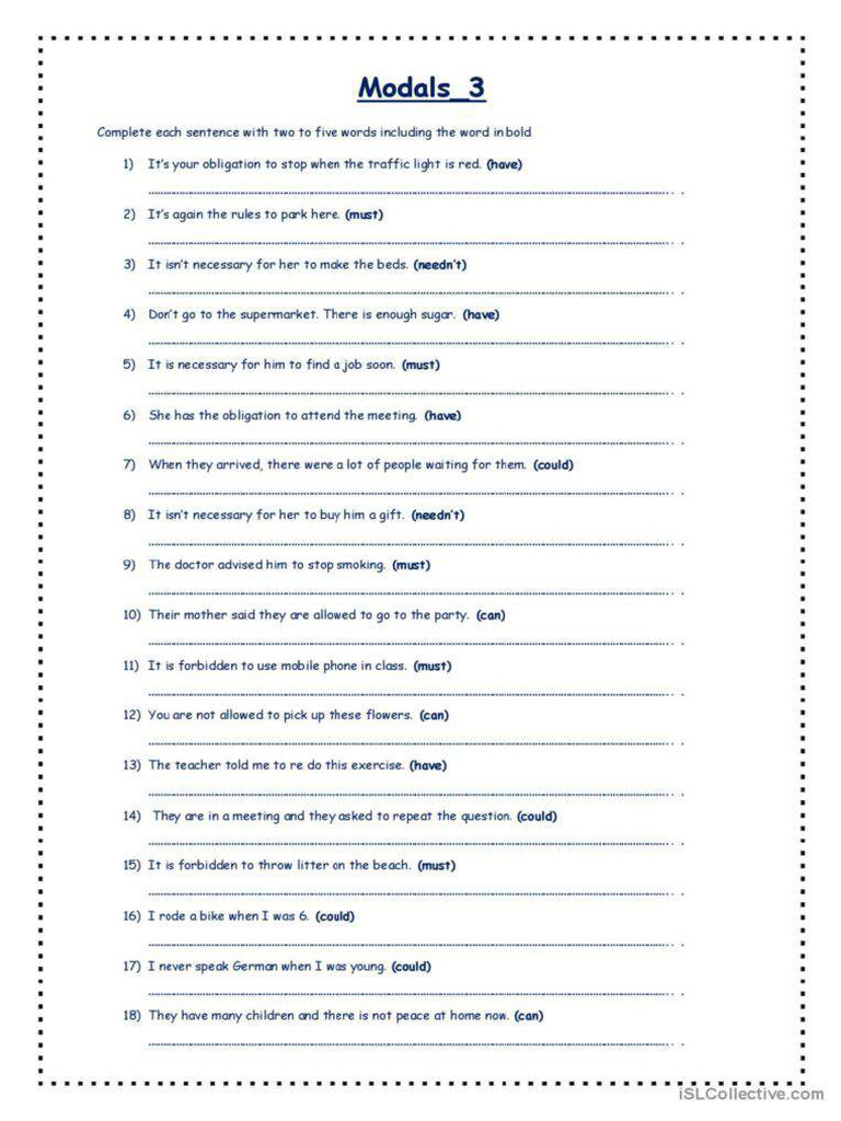 Modal-Verbs 71349 1 | PDF